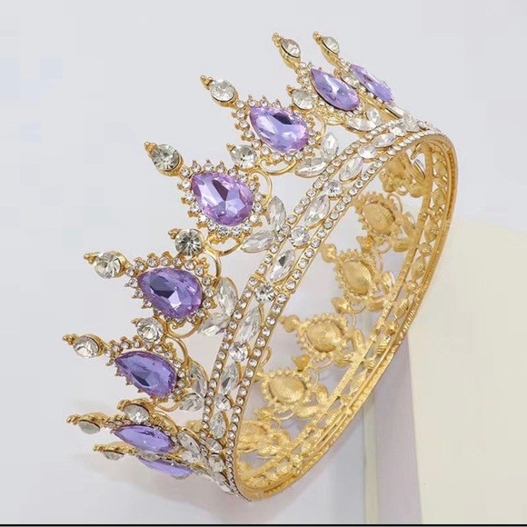 Accessories | Princess Crowns For Girls Crystal Queen Crown Birthday ...